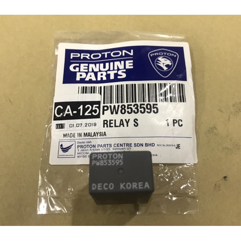 Original Proton PW853595 Compressor Power Relay (4 Small Pin) Persona ...