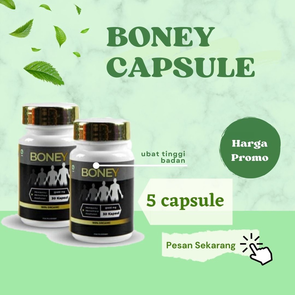 UBAT TINGGI BADAN BONEY Capsule Peninggi Badan Height Up Booster Supergrowup Supplement Tinggi ...