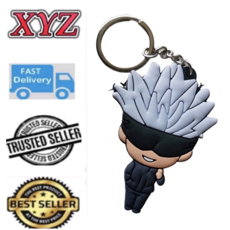 Jujutsu Kaisen Satoru Gojo Silicon Keychain (100% Ready Stock Fast ...