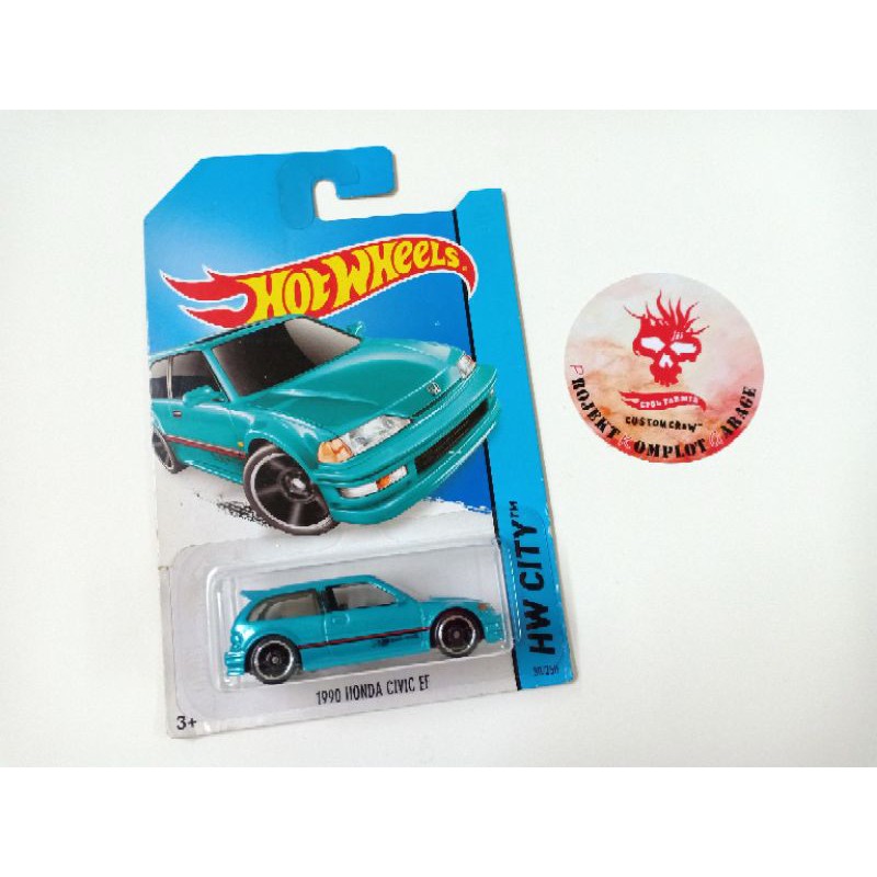 HOT WHEELS 1990 HONDA CIVIC EF (Turquoise) | Shopee Malaysia