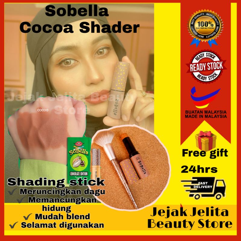 SOBELLA COCOA SHADER STICK SHADING HIDUNG ORIGINAL HQ CONTOUR | Shopee ...