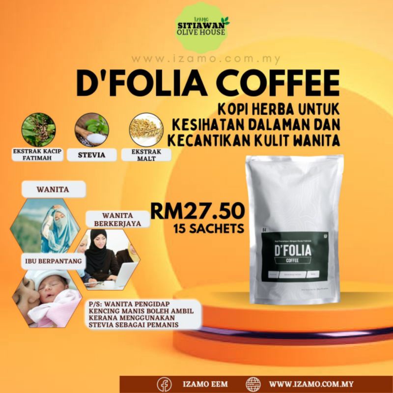SENDAYU TINGGI DFOLIA COFFEE, MINUMAN MEMBERI TENAGA DAN KESEGARAN ...