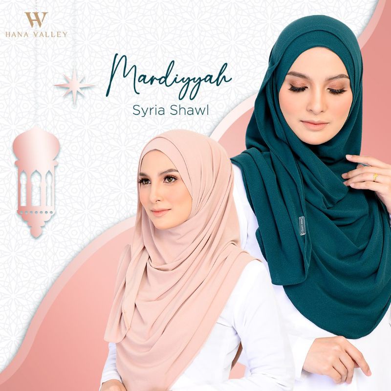 Tudung Mardiyyah Syria Shawl by Hana Valley | Shopee Malaysia