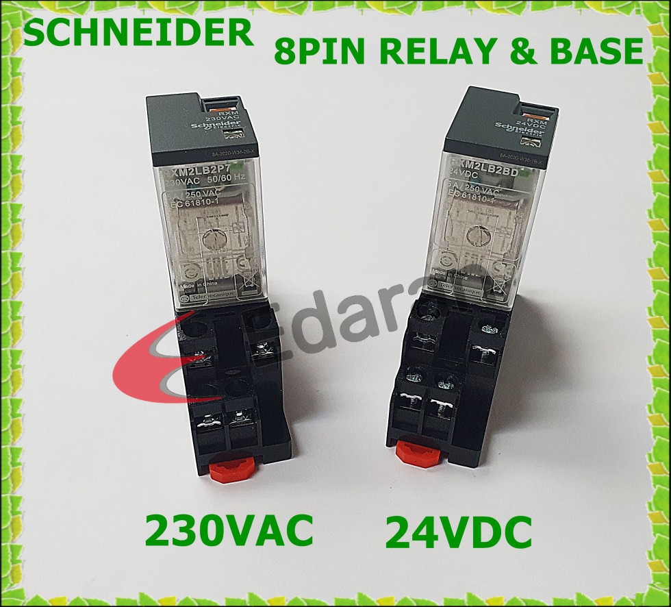 SCHNEIDER MY2N 8PIN RELAY - (24VDC , 230VAC & BASE) | Shopee Malaysia