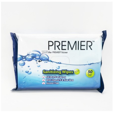 Premier Sanitizing Wipes Tissue (50 Sheets) | Shopee Malaysia