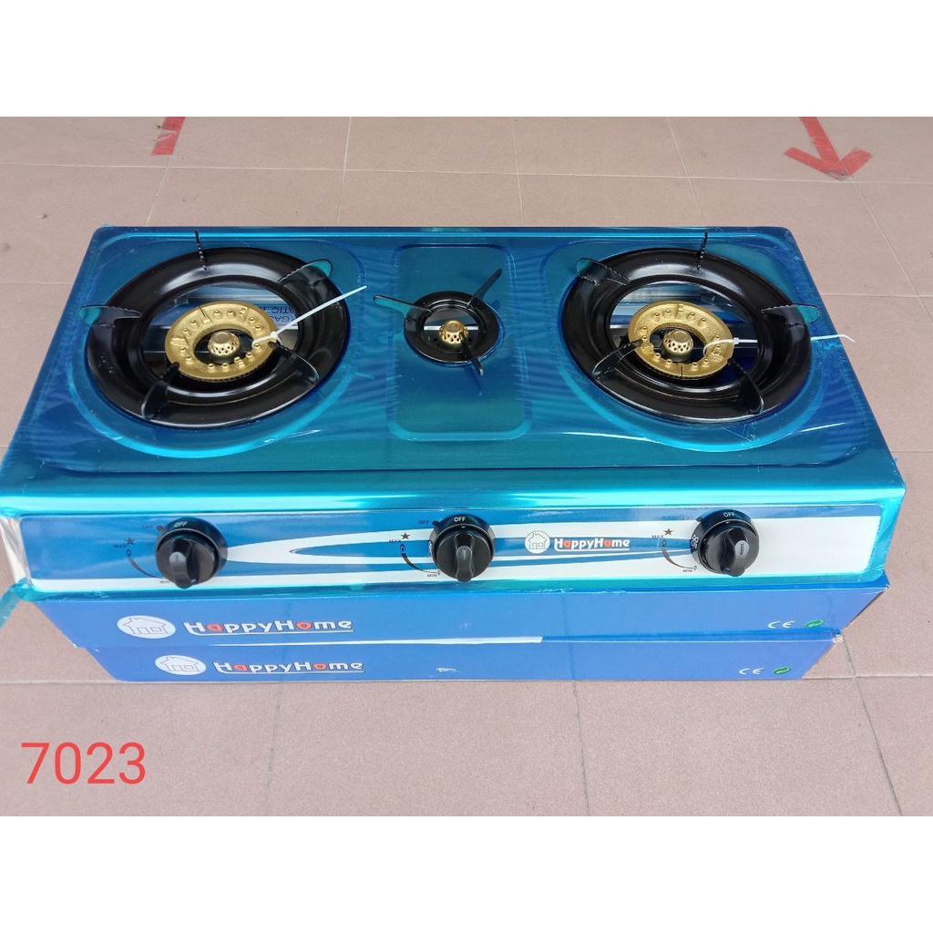 DAPUR GAS STEEL 3 TUNGKU (TUNGKU TEMBAGA) | Shopee Malaysia