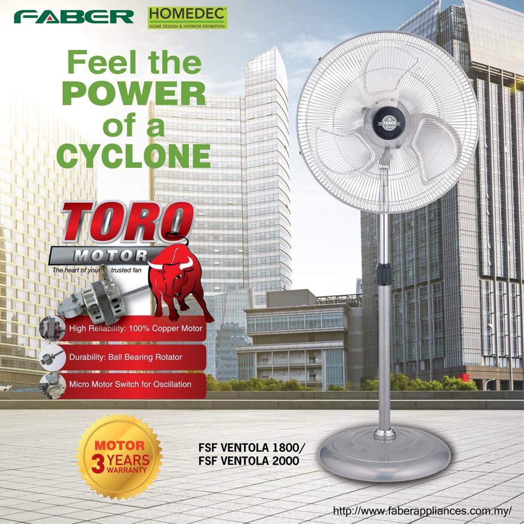 Faber Industrial Stand Fan FSF VENTOLA 1800 | Shopee Malaysia