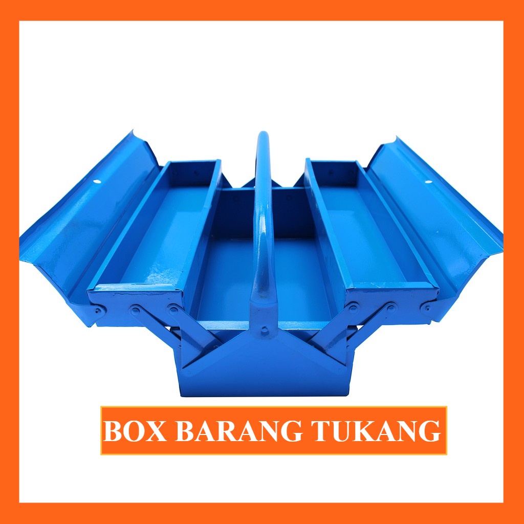 KOTAK BESI SIMPAN BARANG PERTUKANGAN DAN SPANAR SOLID METAL TOOL BOX ...