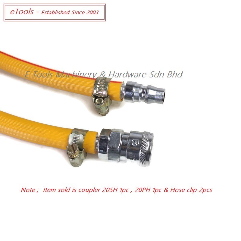 COUPLER 20SH & 20PH SET for KOYO 8.5MM HIGHT PRESSURE HOSE | Shopee ...