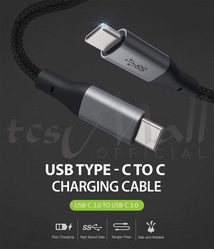 USB3.1 Gen Cable PD 100W Type-C to C USB-C Fast Charging 60W Charge ...