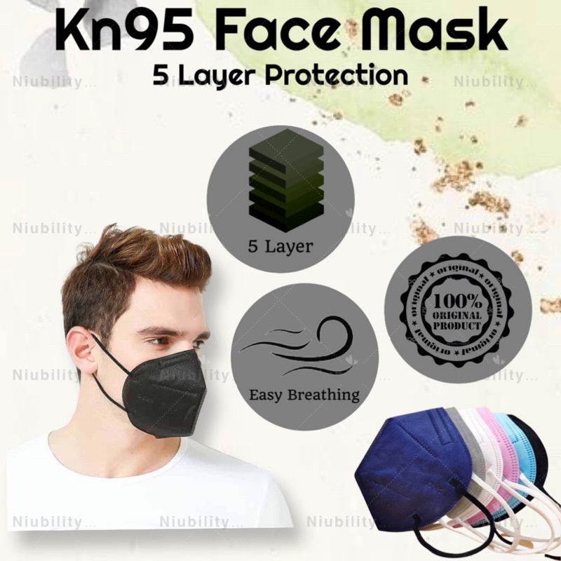 KN95 MASK 5 LAYERS PROTECTION KN95 FACE MASK READY STOCK | Shopee Malaysia