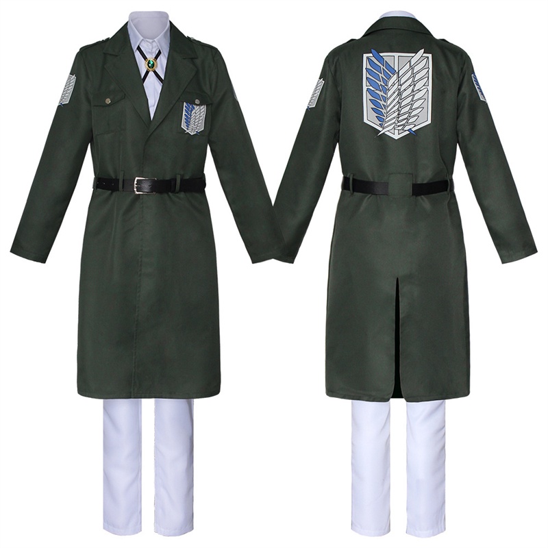 Attack on Titan Cosplay Levi Costume Shingek No Kyojin Scouting Legion ...