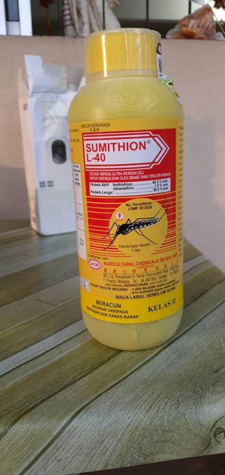 Racun Nyamuk Sumithion L-40 1L Fogging Insecticide Mosquito | Shopee ...