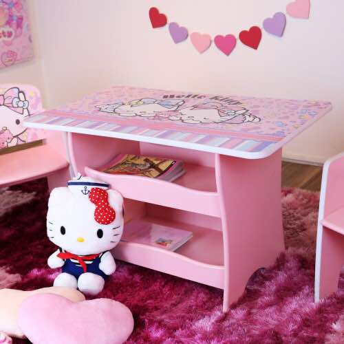 Ready Stock Hello Kitty Table & Chair ( Free Hello Kitty Wall Frame ...