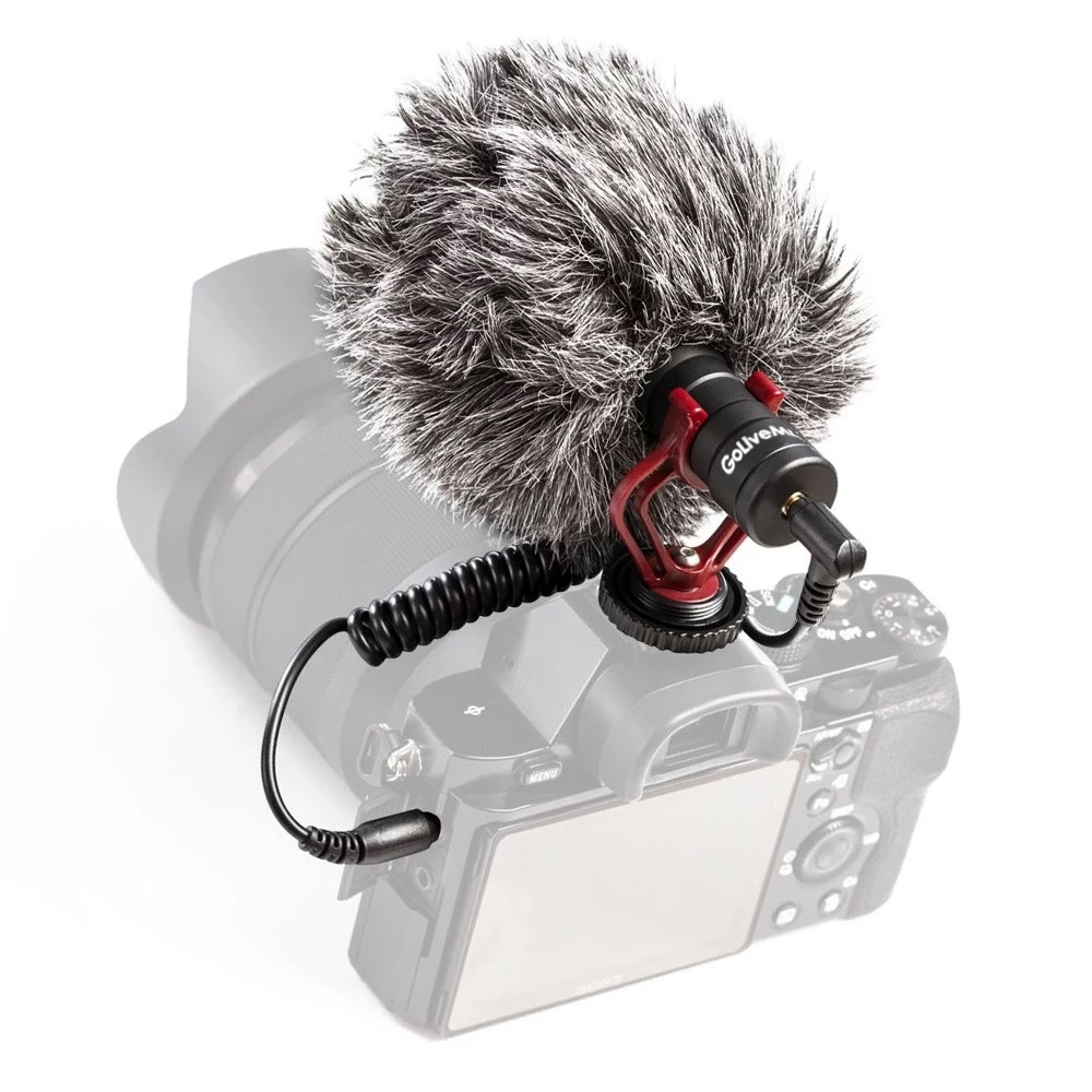 GoLiveMic MiniGun GL-MM1 Directional Video Condenser Microphone Kit for ...