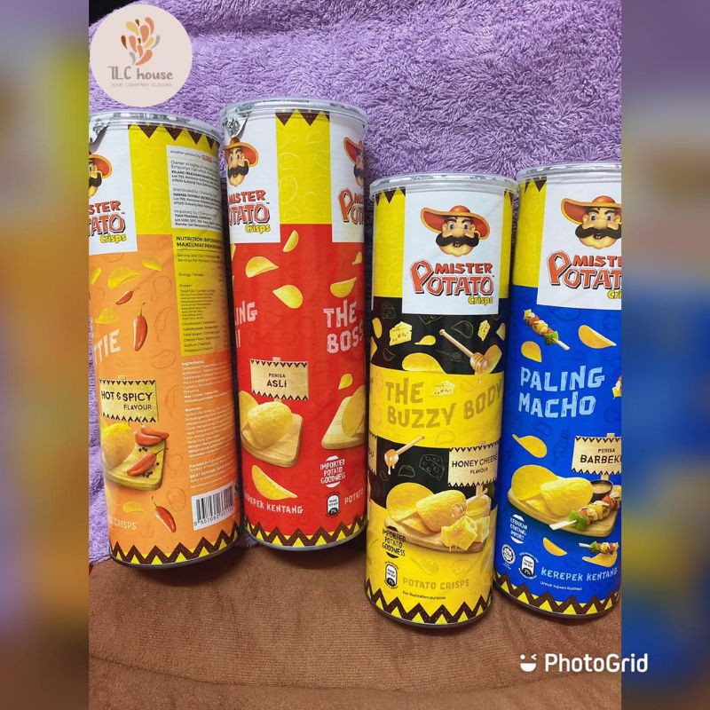 MR POTATO Crisps 150g ( ORIGINAL / HOT SPICY / BARBECUE BBQ / HONEY ...