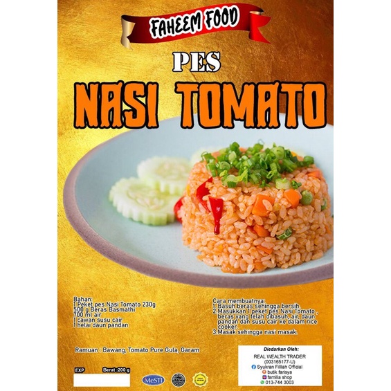 PES NASI TOMATO - CEPAT, MUDAH, LAZAT | Shopee Malaysia