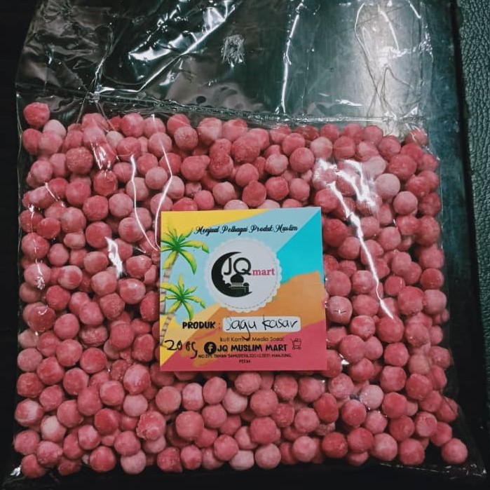 Sagu Biji Kasar Merah Jambu 200gm | Shopee Malaysia