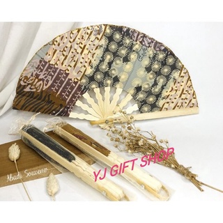 100% Handmade KIPAS Batik Nyonya Hand Fan Batik Design Kipas Kain ...