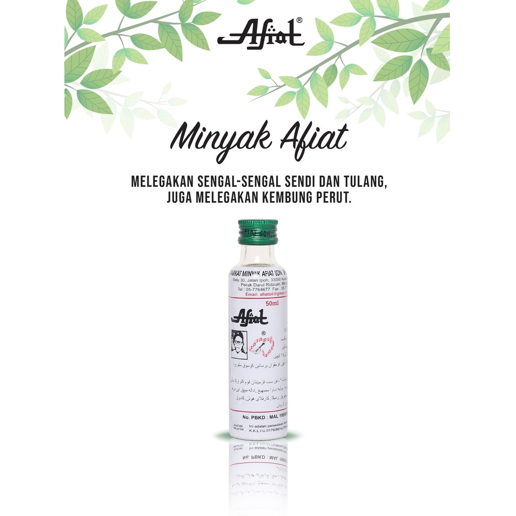 Minyak Afiat 50ml (Botol Bulat) + 🔥🔥FREE GIFT | Shopee Malaysia