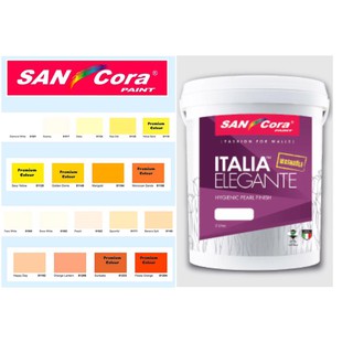 5 LITER SANCORA ITALIA ELEGANTE PREMIUM INDOOR PAINT CAT KILAT DALAM ...