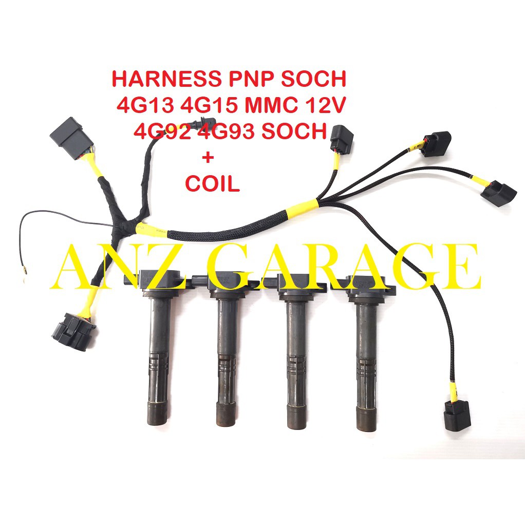 HARNESS PNP 4G15 12V MMC 4G92 4G93 SOCH CA PERDANA SEI WIRA SATRIA VDO ...