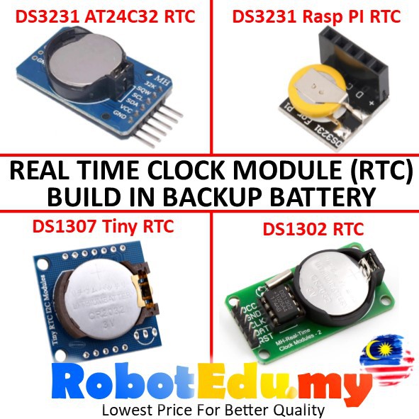 DS1302 DS1307 Tiny RTC Mini DS3231 AT24C32 IIC I2C Precision Real Time Clock Module Battery for ...