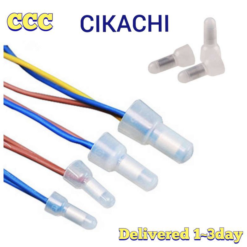Cikachi SD1.25/2/5.5 x 100pcs End Crimp Cap Wire Connector Nylon ...