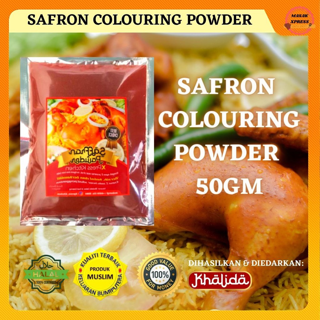 Safron coloring powder | Shopee Malaysia