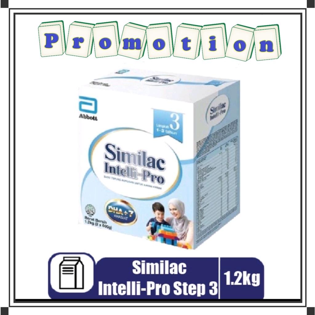 SIMILAC INTElli-PRO LANGKAH 3 1.2KG(EXP 2023) | Shopee Malaysia