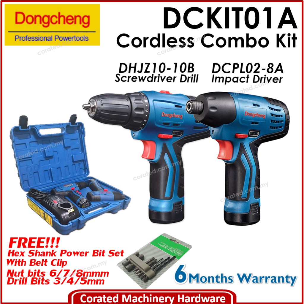 [CORATED] DONG CHENG DCKIT01-E 12V CORDLESS DRILL + CORDLESS IMPACT ...
