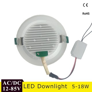 AC/DC 12V 24V Led Downlight 18W 15W 12W 9W Aluminum Round Led Ceiling ...