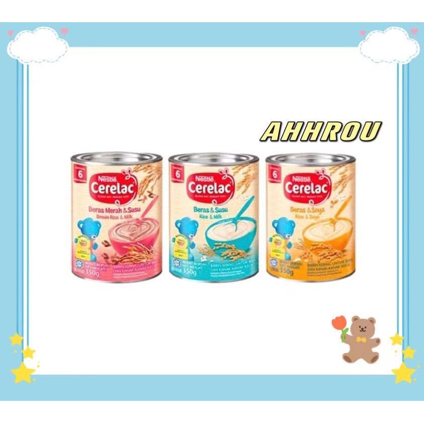 NESTLE CERELAC (BERAS MERAH&SUSU/BERAS&SUSU/BERAS&SOYA) 350G | Shopee ...