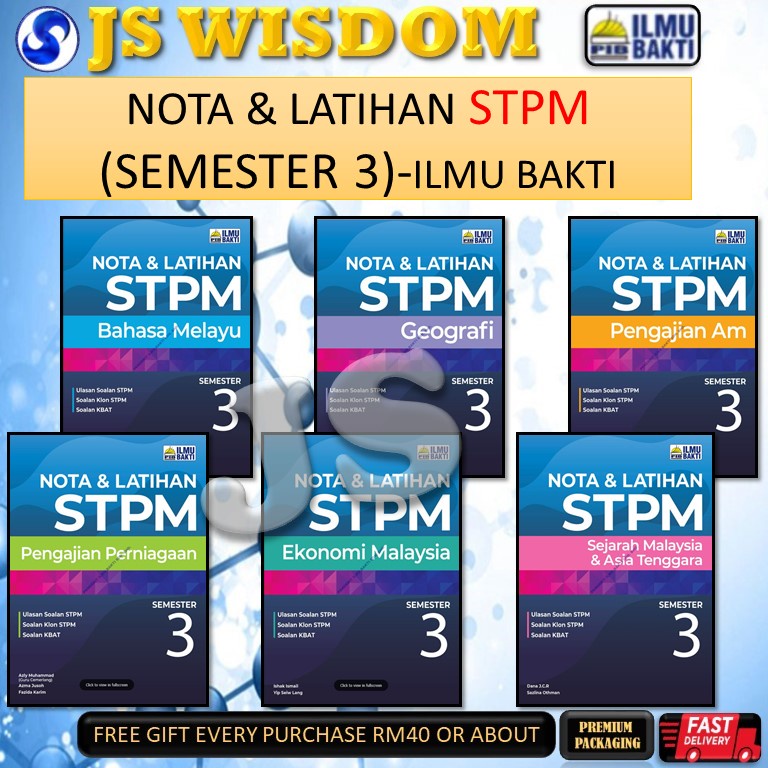2022: NOTA & LATIHAN STPM SEMESTER 3 --ILMU BAKTI | Shopee Malaysia
