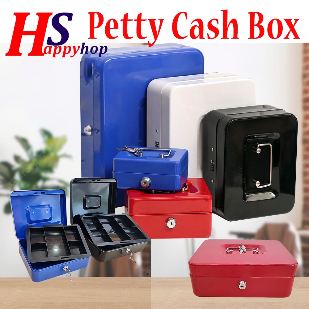 Sales Happy Cash Box , Petty Cash Box 20cm / 25cm / 30cm Key Lockable ...