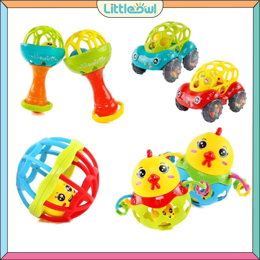 M'sia🌟Baby Soft Rattle Toys Newborn Soft Handbell Kids Infant ...