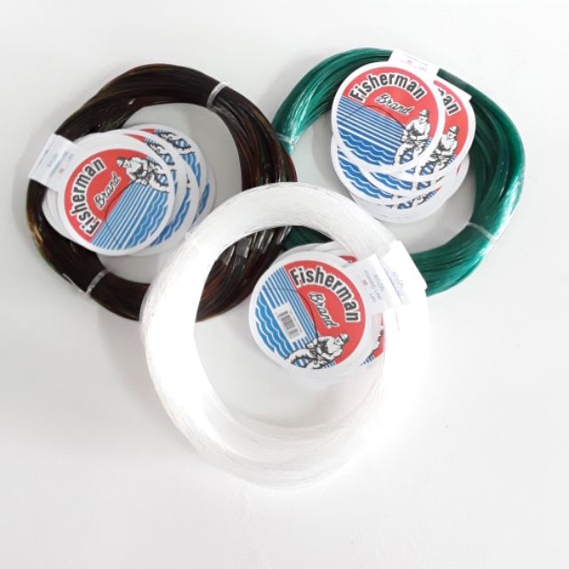 FISHERMAN NYLON LINE - TALI TANGSI PUTIH HIJAU WARNA WARNI - HARGA 1 ...