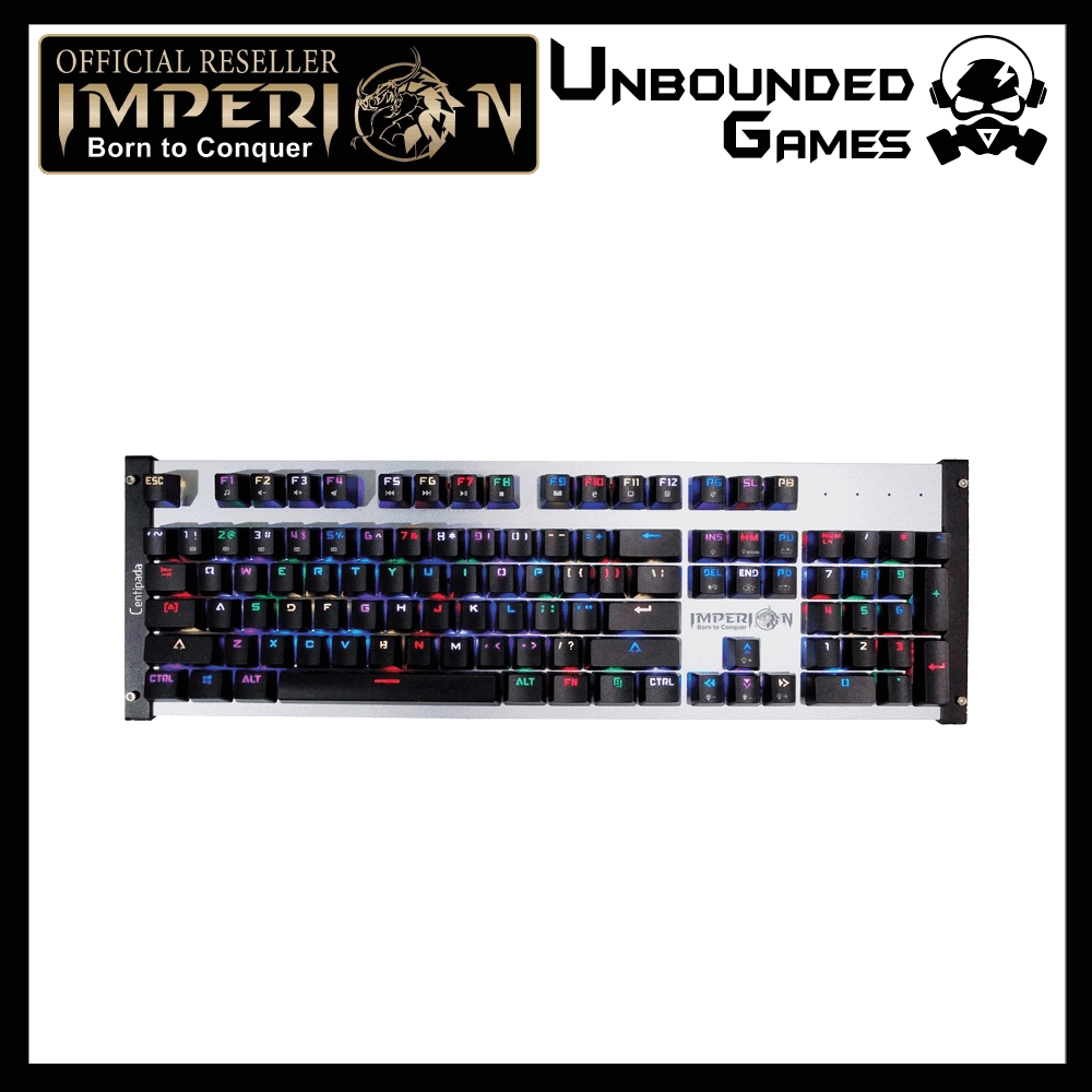 Imperion Centipada Gaming Mechanical Keyboard - RGB 104 Keys Blue ...