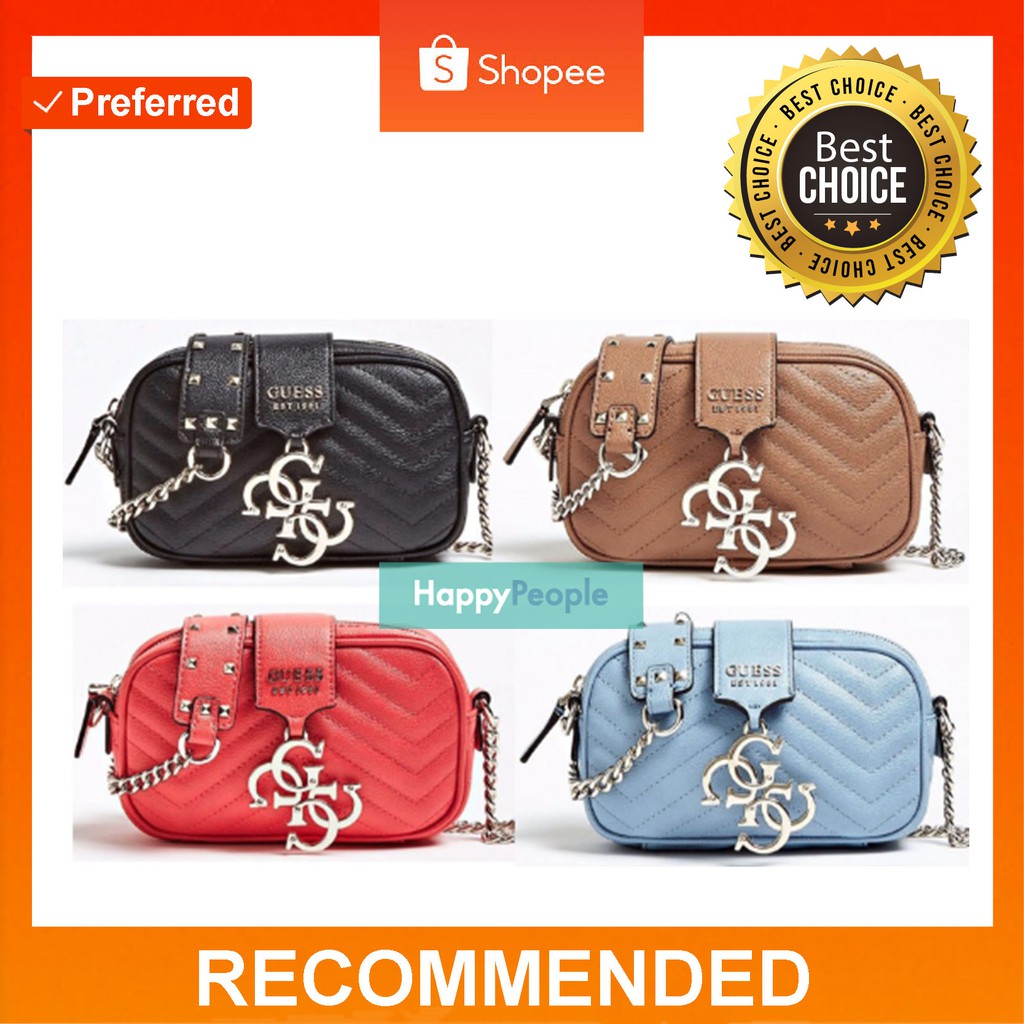 GUESS Sling Bag Rhombic Mini Handbag Casual | Shopee Malaysia