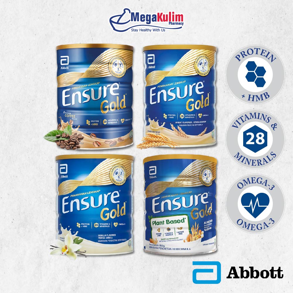 Ensure Gold Coffee / Vanila / Wheat / Plant-Based 850g | Shopee Malaysia