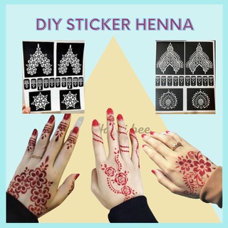 (NEW ITEM) STICKER INAI PENGANTIN STICKER INAI DIY STIKER JARI CANTIK ...