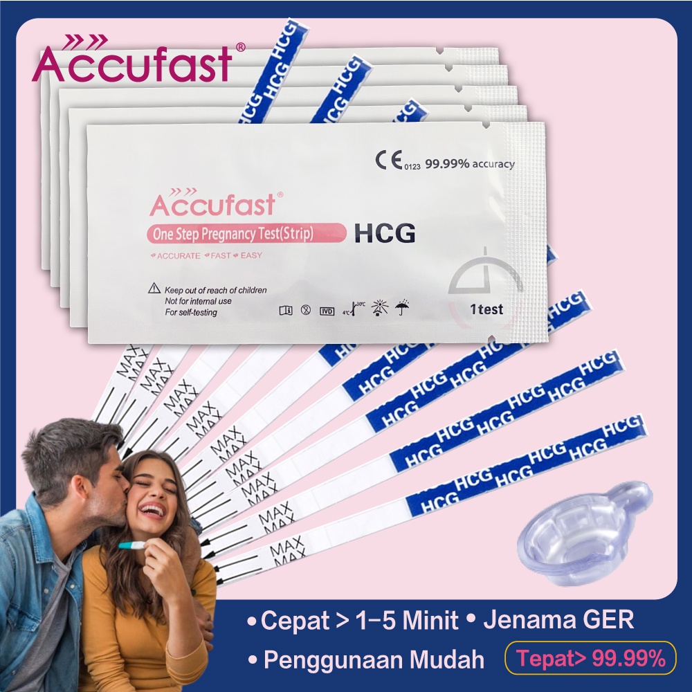 Accufast Early Pregnancy Strip Test Cassette Kit HCG Urine Test Urine ...