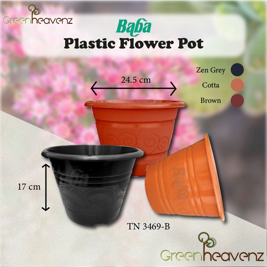 Baba TN-3469-B Flower Pot Pasu Bunga Dan Sayur | Shopee Malaysia