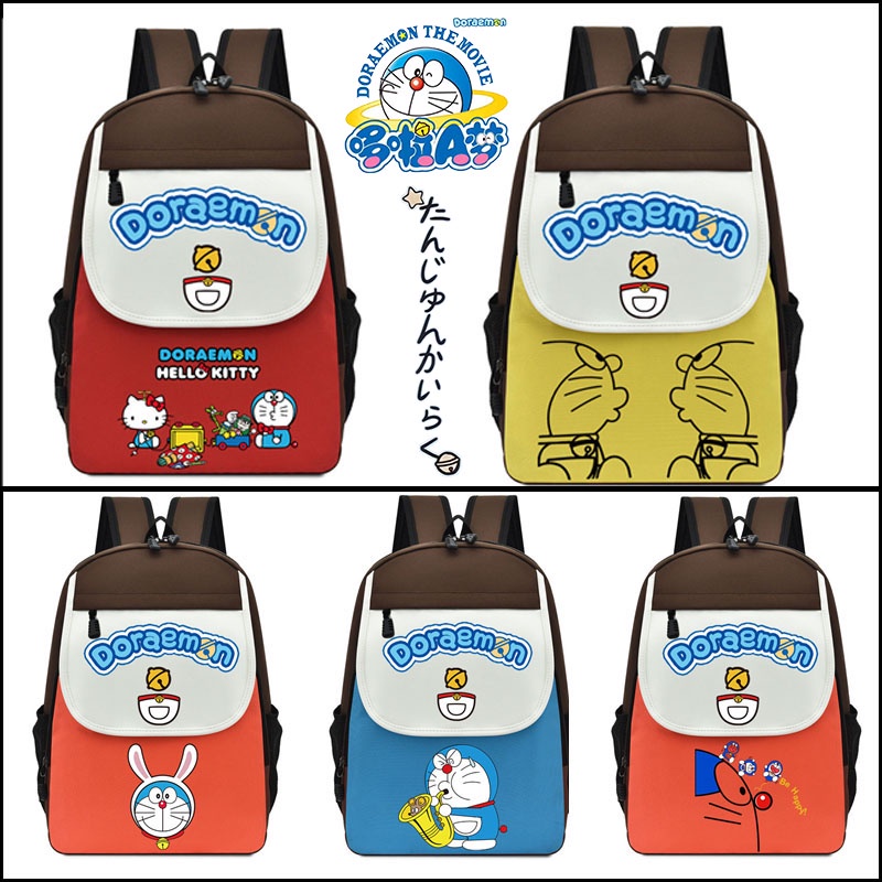 Doraemon Backpack Cartoon School Bag for Women Men Backpack Computer ...