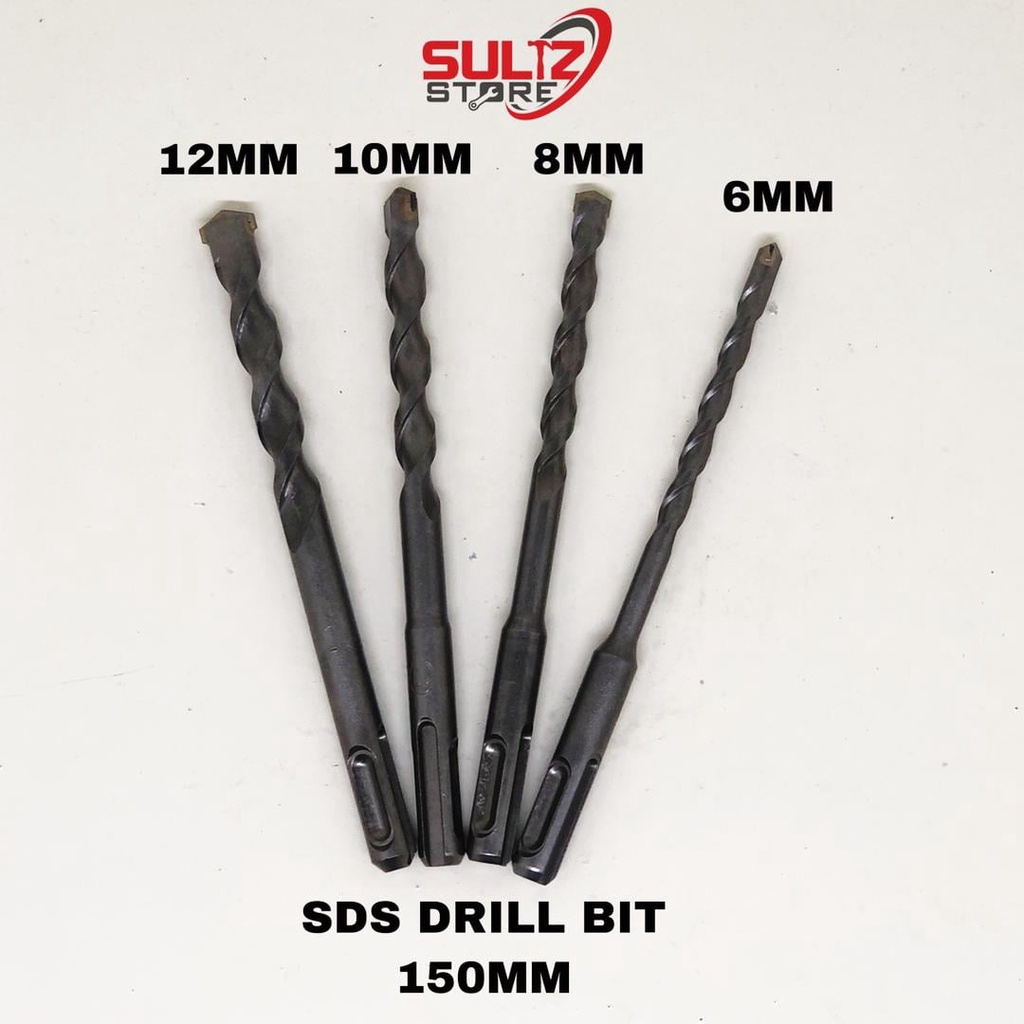 Drill Bits Mata Drill Batu Mata Drill Konkrit SDS 150mm 12mm 10mm 8mm ...