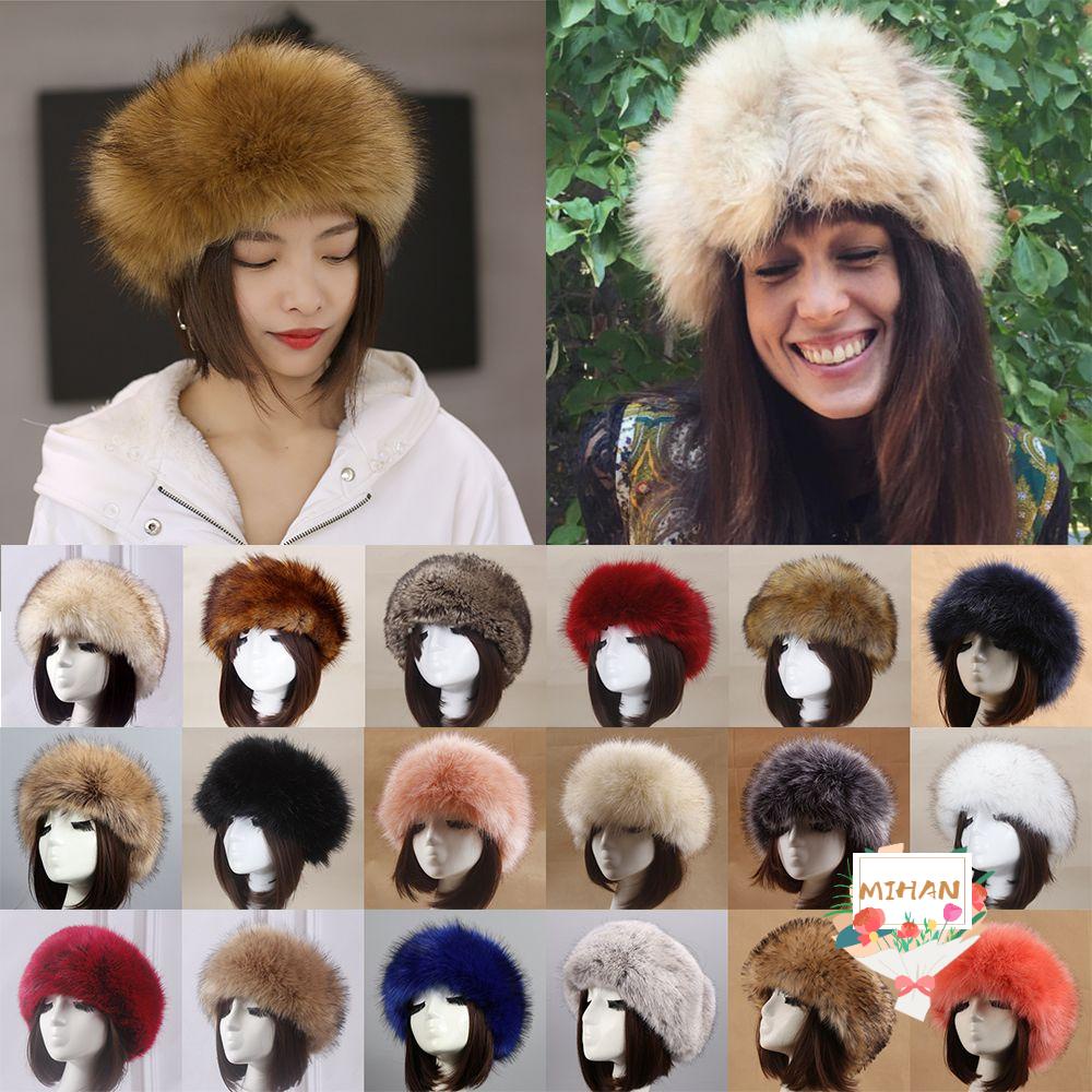 MIHAN Women Russian Cap Ladies Ski Hats Earwarmer Faux Fur | Shopee ...