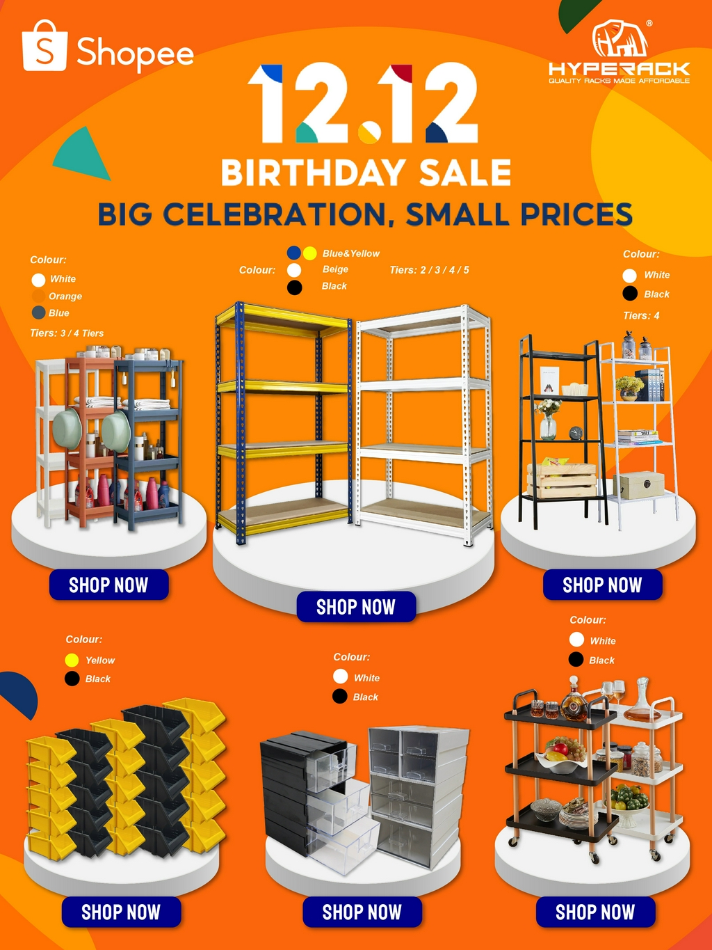 HYPERACK™️ Boltless Rack, Online Shop | Shopee Malaysia