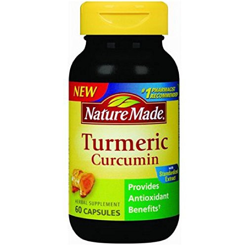 Nature Made Turmeric/Tumeric Antioxidant Herbal Supplement 60 Capsule ...