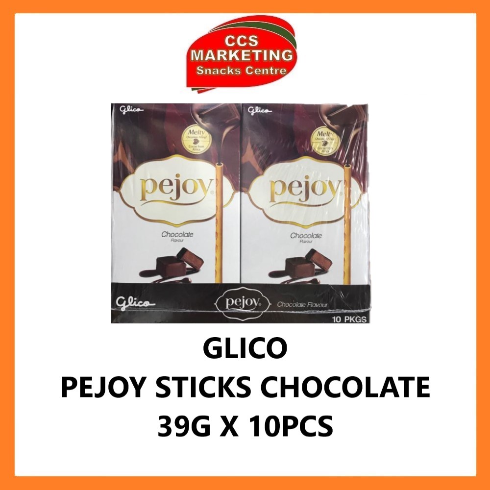 CCS Glico Pejoy Sticks Chocolate Flavour ( 39g x 10pcs ) | Shopee Malaysia