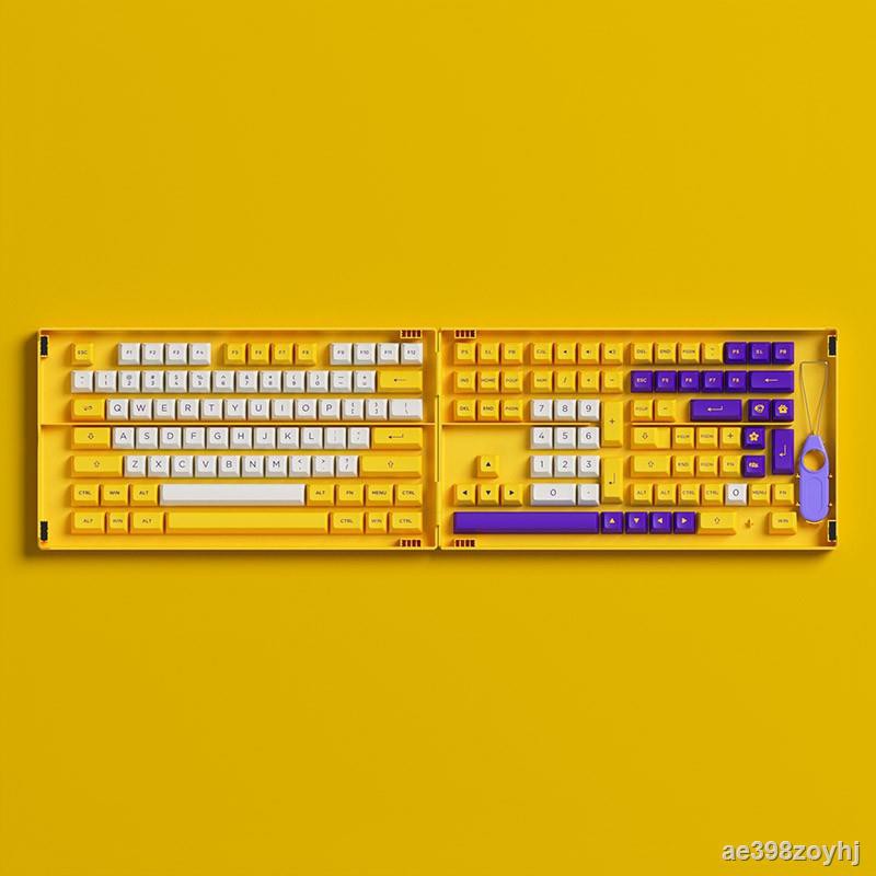 Akko los angeles themed keycaps set asa profile double-shot pbt ...